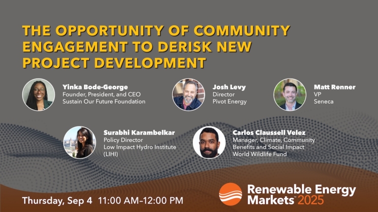 3–5 September 2025: Renewable Energy Markets 202